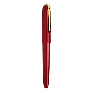 KACO Master Fountain Pen Extra Fine Nib Vivid Red Color with Alloy Pen Case