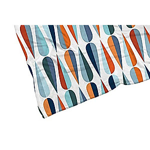 Swono Drop Shapes Throw Blanket,Mid-Century Modern Style Retro Seamless with Drop Shapes in Tones Thorw Blanket Soft Warm Decorative Blanket for Bed Couch Sofa Office Blanket 30"X40"