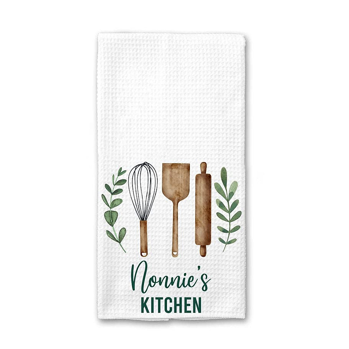 DiandDesignGift Nonnie's Kitchen Towel - Tea Towel Kitchen Decor - Nonnie's Kitchen Soft and Absorbent Kitchen Tea Towel - Decorations House Towel - Kitchen Dish Towel Nonnie's Birthday Gift