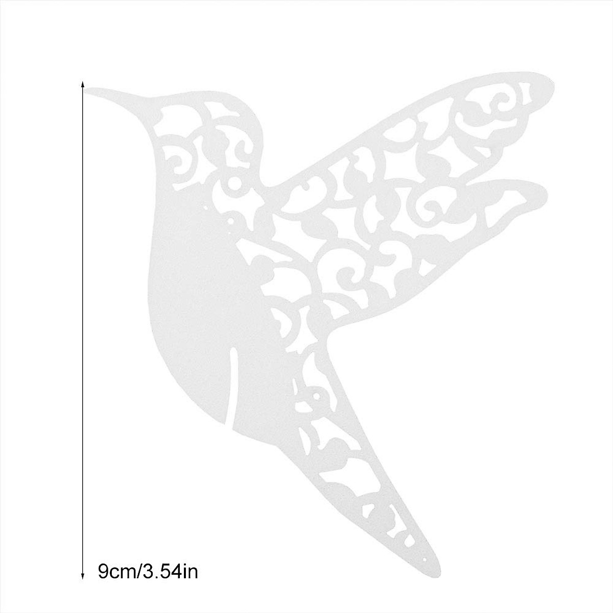 GOTOTOP 50Pcs Bird Shape Wedding Hollow Cup Card Name Place Cards Personalized Table Name Reception Decor Wedding Guest Cards for Wine Glass Banquets Table Decoration White