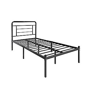 Amazon Basics Modern Studio 14-Inch Platform Metal Bed Frame, Twin