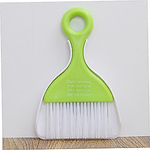 ORFOFE 2 Sets Desktop Cleaner Dustpan and Brush Mini Hand Broom Hand Sweeping Brush Keyboard Broom Dustpan Small Hand Broom Hand Whisk Broom Mini Dusting Broom Dust Broom Cleaning Dustpan