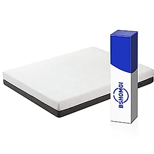 BSHOMGI King Mattress 10 Inch Gel Memory Foam Mattresses for Cool Sleep Pressure Relief, Gel Multi Layered King Size Memory Foam Bed Mattress in a Box (King)
