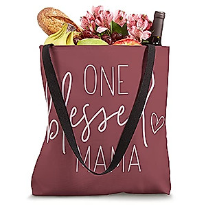 One Blessed Mama - Cute Quote Sayings for Mom - Berry Red Tote Bag