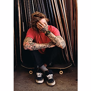 NIXON Regulus A1180 - Surplus/Carbon - 100m Water Resistant Men's Digital Sport Watch (46mm Watch Face, 29mm-24mm Pu/Rubber/Silicone Band)