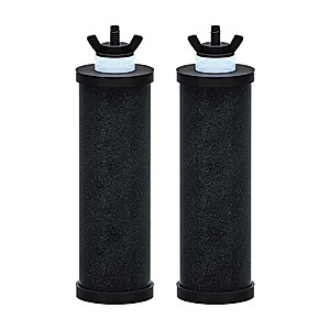 Purewell PB-2 Black Purification Elements, Replacement Filters for PB-2/BB8-2 Purification Elements and Gravity Water Filter System (2 Pack)