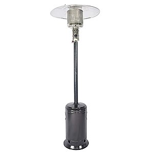 Simple Deluxe 47,000 BTU Outdoor Propane Patio Heater with Wheels, Black