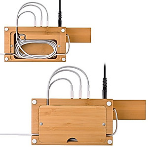 ZeroElec Charging Dock Air Pods Apple Watch Charger Stand Bamboo Wood Charging Station Desk Organization Compatible with AirPods/Apple Watch 3/2/1/iPhone