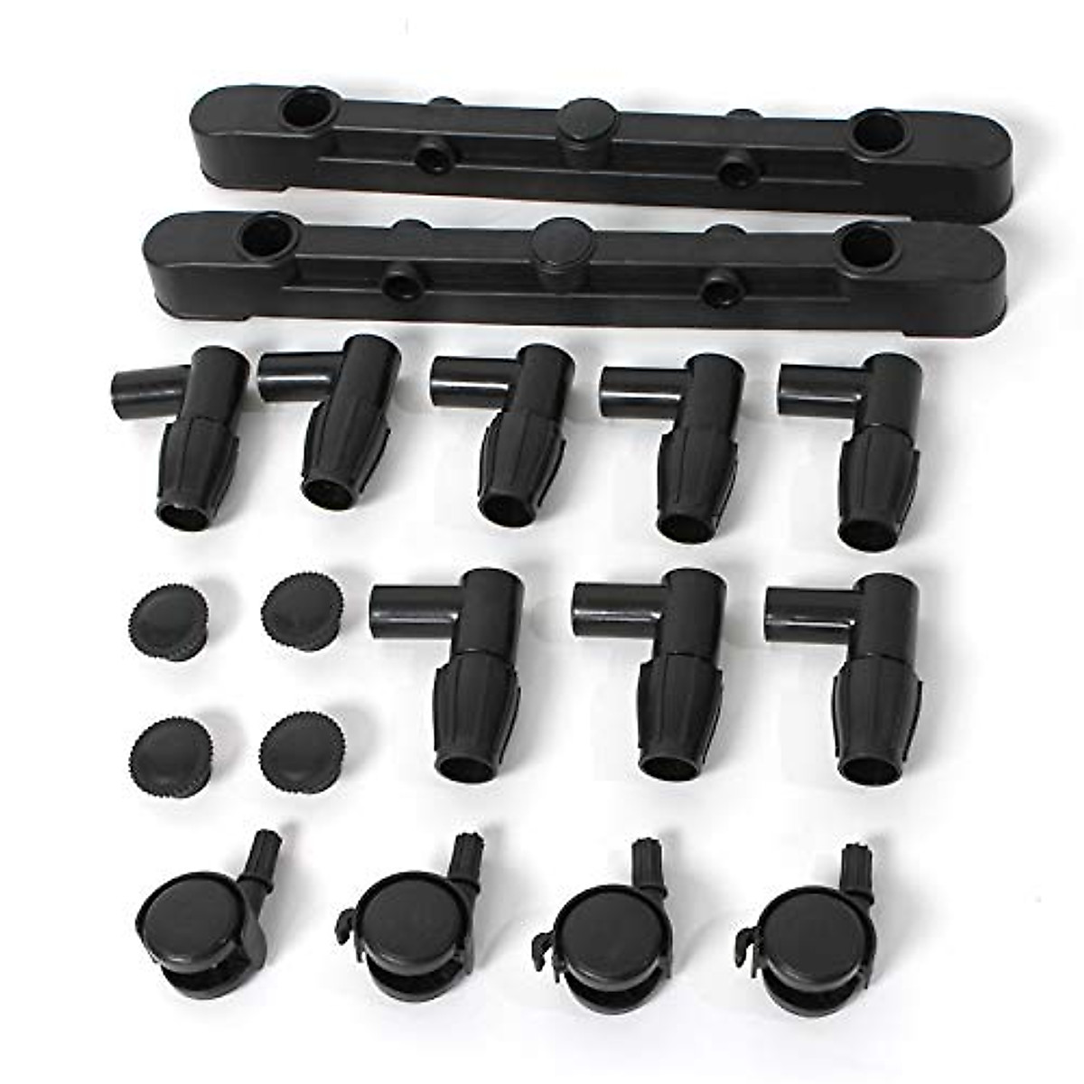 Tuklye Portable Clothing Hanging Garment Rack, Stretching Stand Clothes Rack with Shoe Shelf (Dual-bar-3)