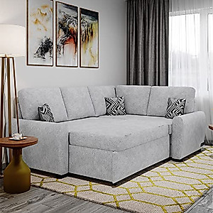 Lifestyle Solutions Convertible Sofa, Ivory