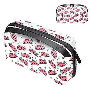 Travel Cord Organizer, Tech Organizer, Electronics Organizer, Cable Organizer Bag, Cartoon Animal Polka Dot
