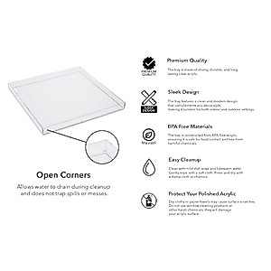Mirart Clear Acrylic Tray (12 x 12)