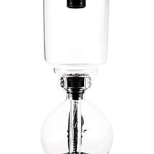 Yama Glass Tabletop Siphon Coffee Maker I Syphon Brewer with Vacuum Technology I Hand Blown Durable Borosilicate Glass for Cleanest Brew I Alcohol Burner I Makes 5 Cups (15-20oz) I, 20-Ounce, Clear