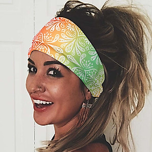 Olbye Boho Headbands 3 Pack - Women's Wide Hairbands, Turban Headbands, Workout Head Wraps, Yoga Hair Scarfs, Fashion Hair Accessories for Women and Girls