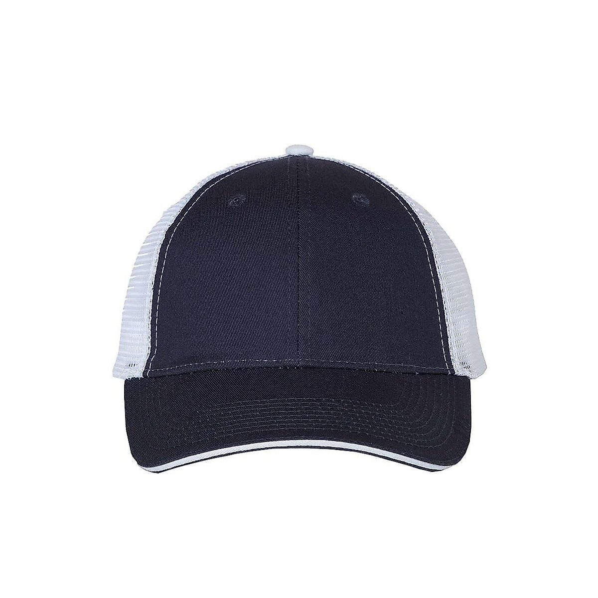 Valucap - Sandwich Trucker Cap - S102 - Adjustable - Navy/ White