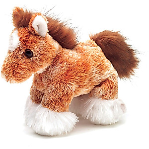 Aurora® Adorable Mini Flopsie™ Clyde™ Stuffed Animal - Playful Ease - Timeless Companions - Brown 8 Inches