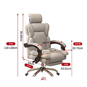 ZLXDP Computer Chair Home Boys and Girls Can Adjust The Live Gaming Chair Boss Chair Lazy Swivel Office Chair