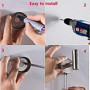 Towel Hooks，Bathroom Hook SUS 304 Stainless Steel Heavy Duty Wall Hooks for Bathroom,Robe Hook Hanging Hooks Wall Mounted, Black Matte Towel Hooks (2 Pack)