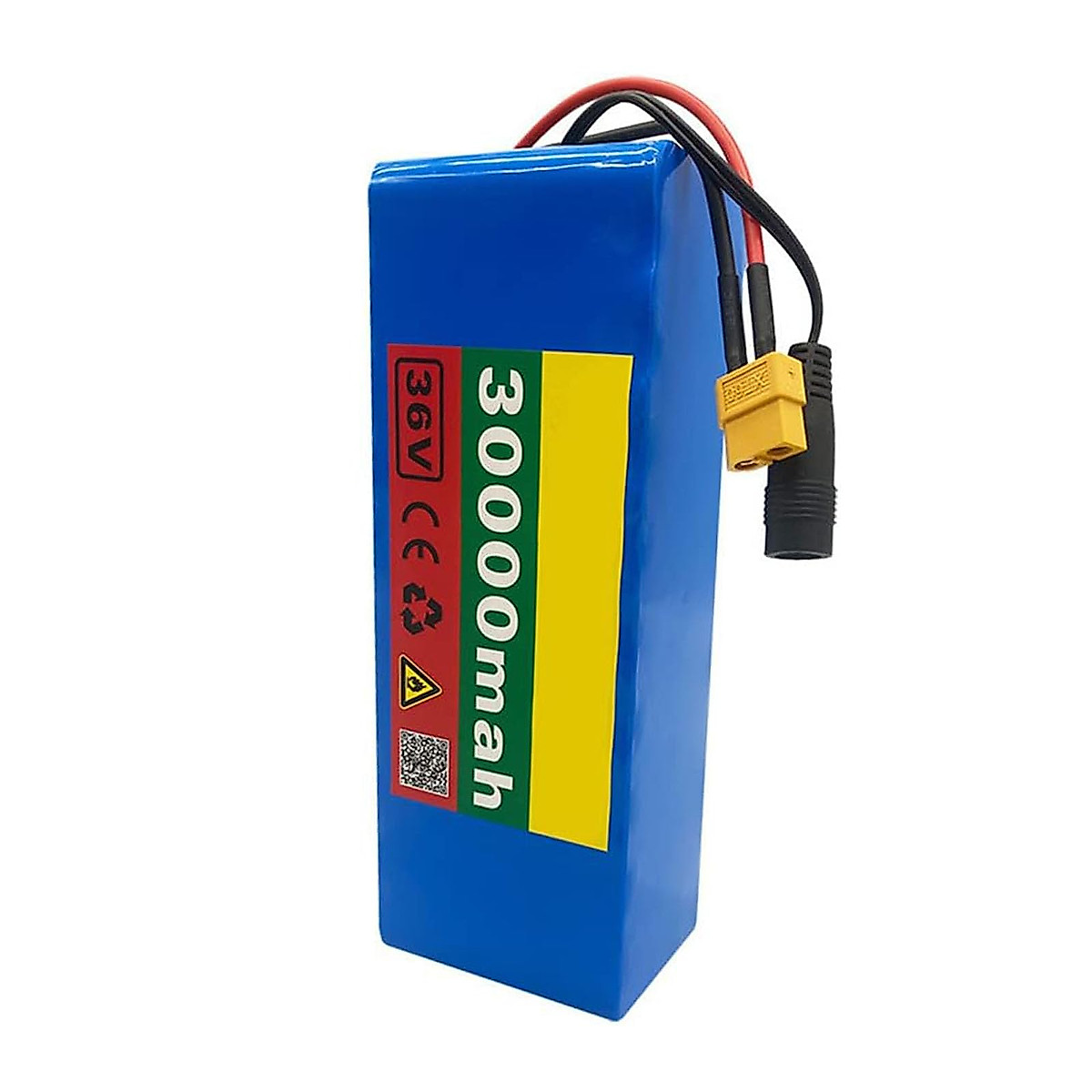 CSTAL 36V 30Ah 10S3P 500W Electric Bike Lithium Ion Battery Pack, with 42V 2A Charger + Discharge BMS, for 54.6V Electric Bicycle Scooter