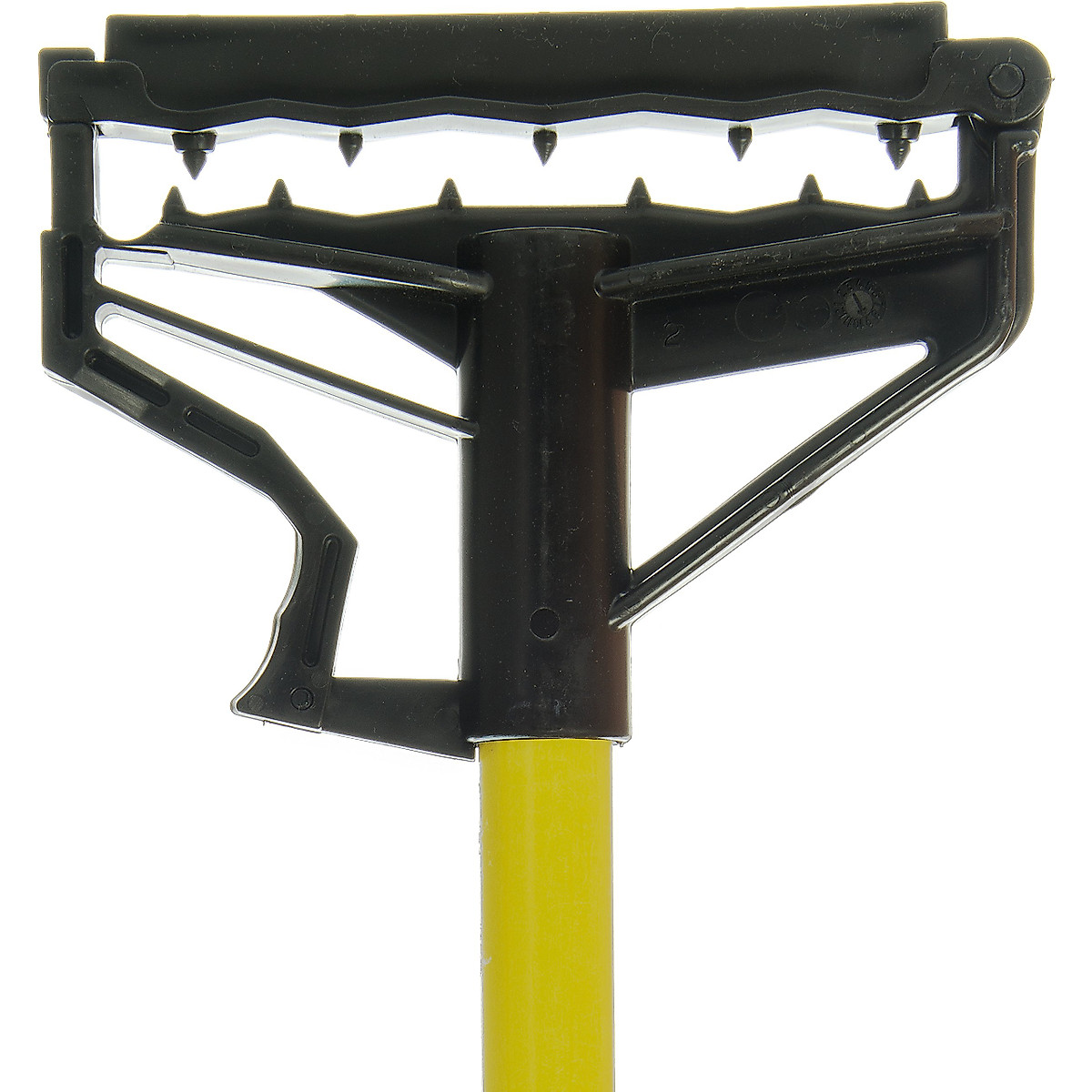 SPARTA 4166404 Spectrum Fiberglass Mop Handle With Quik-Release For Cleaning, Commercial, Residential, 60 Inches, Yellow
