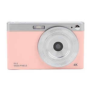Digital Camera, 4K 50MP Vlogging Camera with 2.88inch IPS Screen, 16X Digital Zoom, Anti Shaking, Built in Fill Light, Compact Point and Shoot Camera for Students Teens Adults