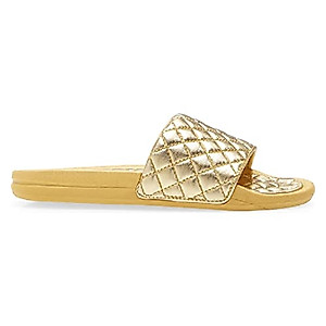 APL: Athletic Propulsion Labs Women's Lusso Slide, Metallic Gold, 7