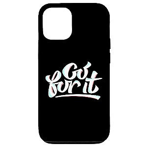 iPhone 13 Pro White Go For-It Dream Goals Hustle Success Motivational Case