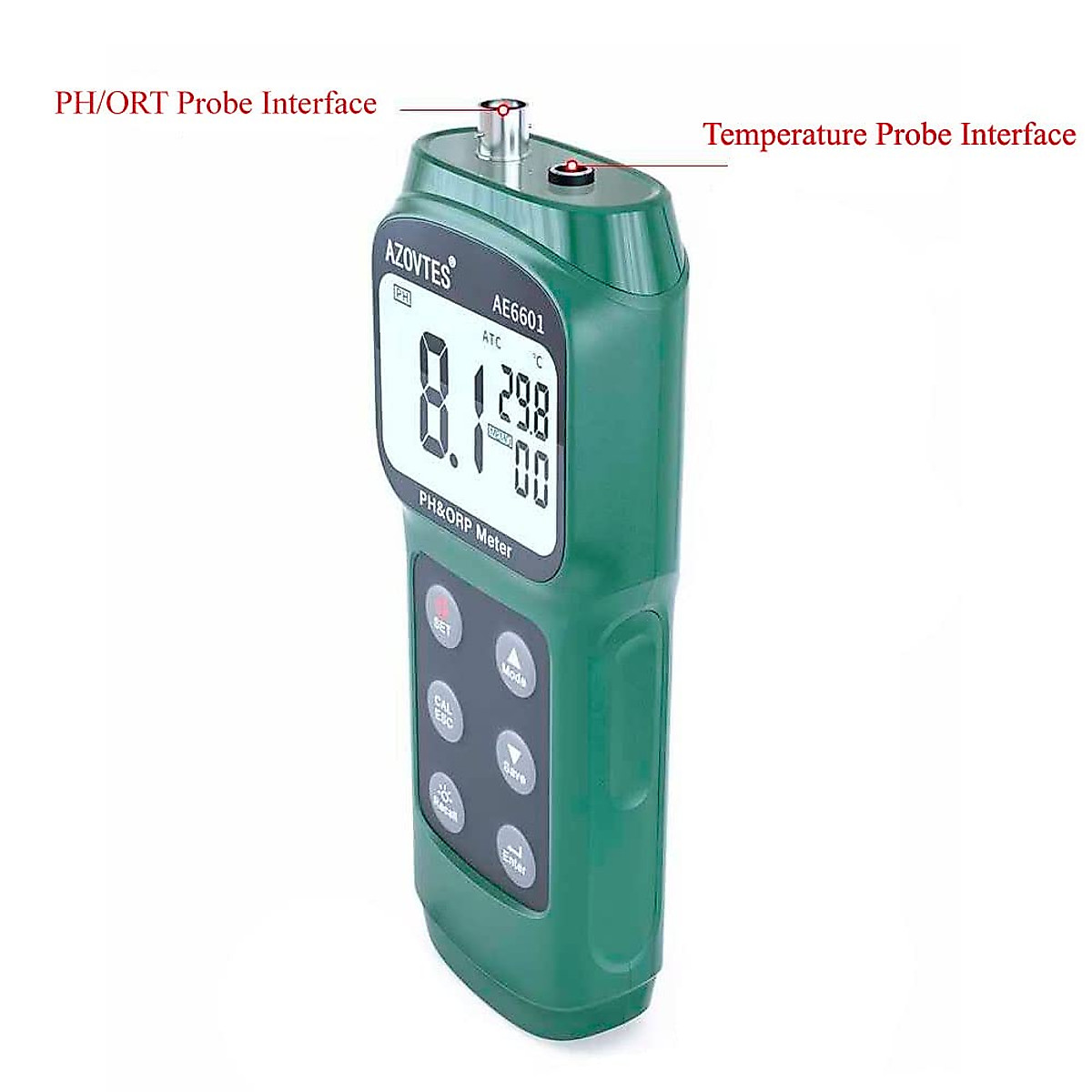 AE6601 Handheld Digital Water pH Meter Temperature Meter PH & ORP Meter Range 0.00~14.00pH