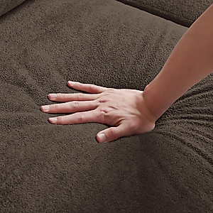 Tornama 109" Convertible Sectional Sofa L Shaped Couch wtih Storage, Modern 4 Seater Upholstered Fabric Couch with Hidden Coffee Table and Chaise for Living Room, Coffee (Coffee)