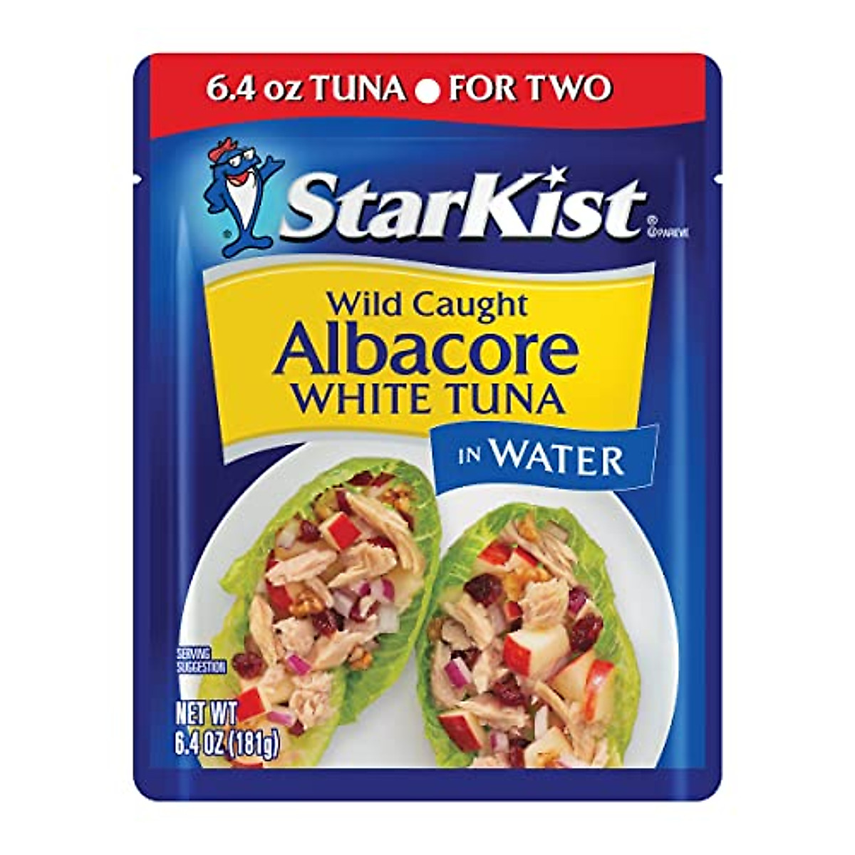 Starkist Wild Caught Albacore White Tuna In Water, 6.4 Oz Pouch