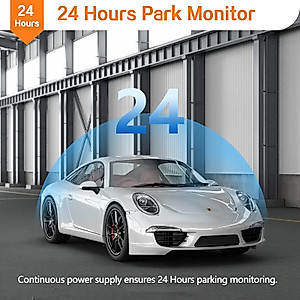 Hardwire Kit for Dash Camera Mini USB Port, Dash Cam Hardwire Kit Converts 12V-24V to 5V/2.5A Car Dashcam Charger Cable Kit, Low Voltage Protection (11.5ft)