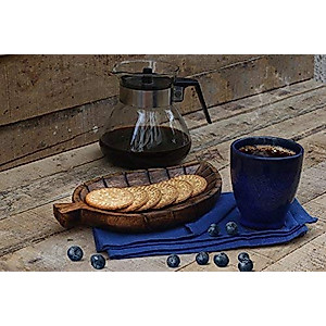 Earthly Home Wooden Decorative Leaf Design Serving Tray - Natural Finish - Size: 12 x 8 x 1 Inches - Intricate Detail with Hand Carving Creates a Truly Unique Furnishing Accent