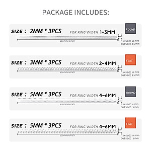 12 Pack Ring Size Adjuster for Loose Rings Invisible Transparent Silicone Guards Clip Noodle Jewelry Tightener Connector Fitter Resizer 4 Sizes Fit Almost Any Ring for Women and Men