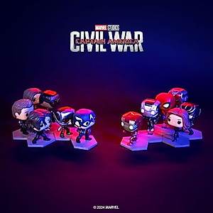 Funko POP! Marvel: Civil War Build A Scene - Spider-Man - Captain America - Collectable Vinyl Figure - Gift Idea - Official Merchandise - for Kids & Adults - Movies Fans