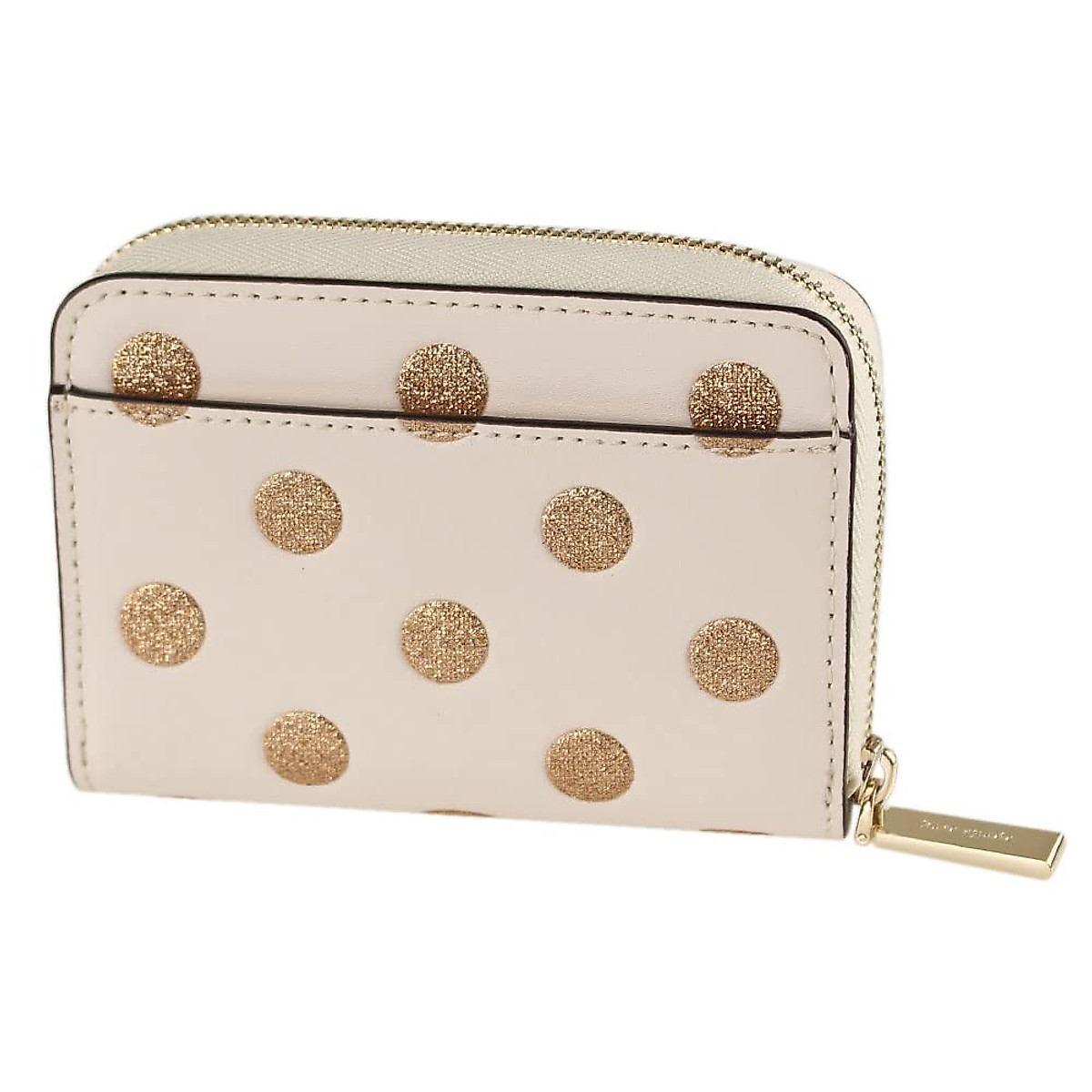 Kate spade new york wrapping party small zip cardcase (parchment/gold)