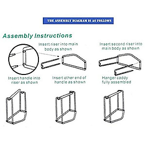 GOMYIE 1Pcs Plastic Organizer Clothes Hanger Holder Stacker Storage Rack Home Storage Organizer Tion Hangers(White)