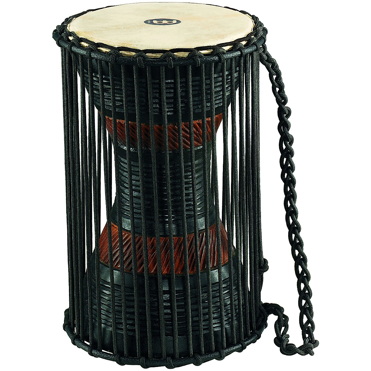 Meinl Percussion African Talking Drum with Mahogany Wood Shell and Wooden Beater-NOT Made in China-Medium Size Goat Skin Heads, 2-Year Warranty, (ATD-M)