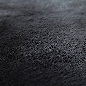 Faux Fake Fur Solid Velboa Black 60 Inch Fabric by the Yard (F.E.