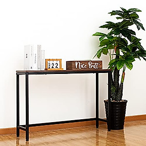 AZL1 Life Concept Console Table, Sofa Table for Living Room，Hallway，Entryway, Entrance Hall, Corridor - Wood Look Metal Frame