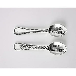 Mud Pie Salsa and Guacamole Serving Set of 2 with Spoons, White