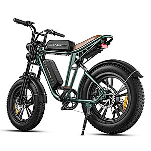 PHNHOLUN ENGWE-Electric-Bike 1000W-Motorcycle-Adults - with 26AH Dual-Battery-Ebike Engwe-M20 20" Fat Tire Off Road MTB 28MPH 94Miles (US Warehouse)