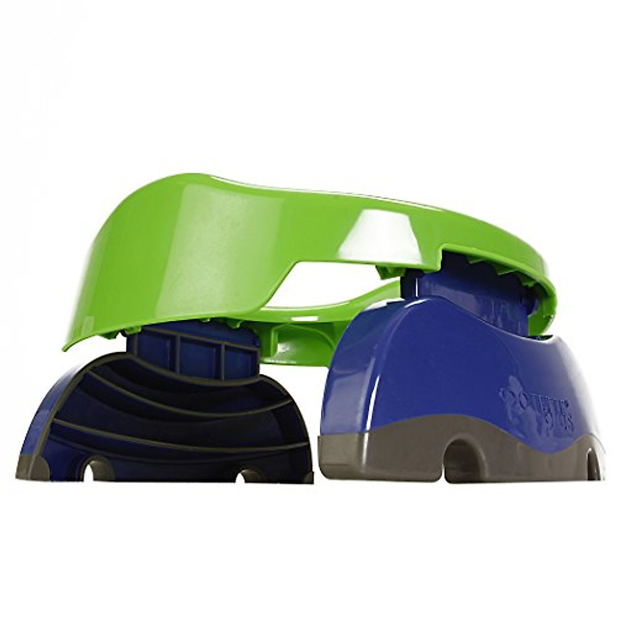 Kalencom Potette Plus 2-in-1 Travel Potty and Trainer Seat - Dual-Purpose Potty Training Toilet Seat - Portable Potty for Toddler Travel - With Durable, Lock-In Legs and Splash Guard - Green