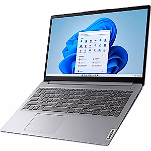 Lenovo 2023 Flagship 15.6" IdeaPad 1 Laptop, AMD Dual-core Athlon 3050U Processor (Up to 3.10 GHz), 8GB RAM, 384GB SSD (256GB NVMe + 128GB eMMC), Wi-Fi 6, 10+ Hours Battery, Win 11+HubxcelAccessory