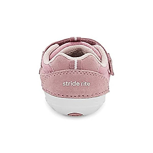 Stride Rite Baby Girls SM Zips Runner Sneaker, Pink, 3 Infant