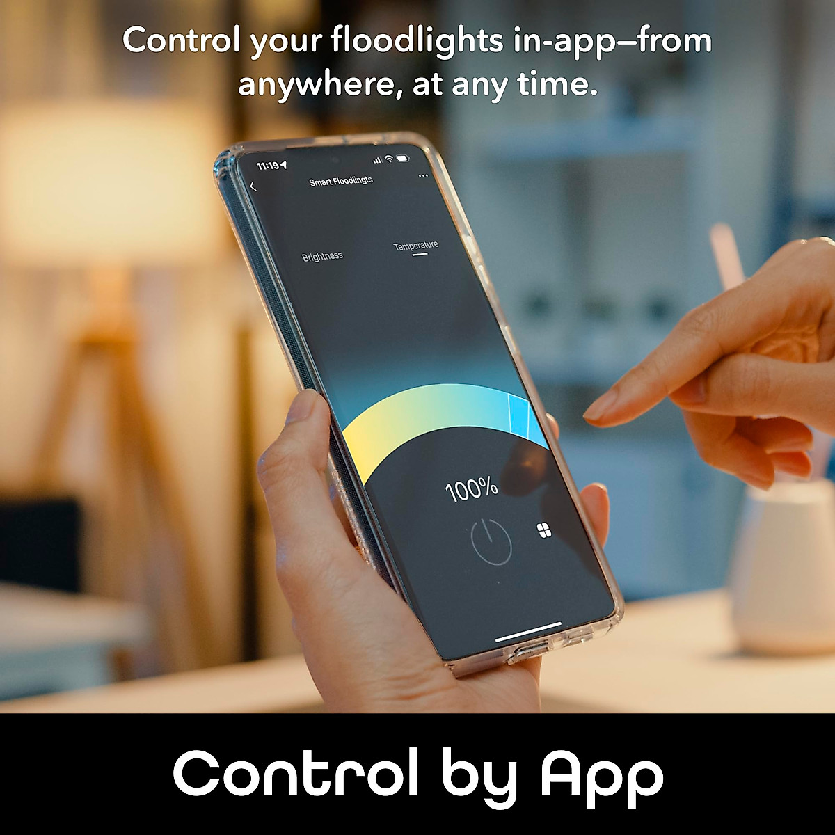 Geeni LUX Smart Floodlight, White – Outdoor 2700K-6500K Dimmable LED Bulb, E26, PAR38, 11W, 1000 Lumens – No Hub Needed - Compatible with Alexa, Google Home, Requires 2.4 GHz WiFi, 2 Pack