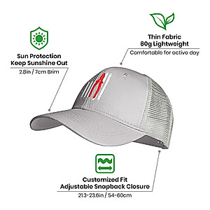 Baseball Cap Mesh Adjustable Electrician USA Flag Unisex Duck Tongue Hat Fits Travel Sunscreen Hat Outdoors