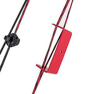 - QI HUO JU - Bow String Separator Tool and Bowstring Serving Thread Peep Sight Installer Tool Archery Nock Point String Serving Splitter for Compound Bow Accessories (Black-White)