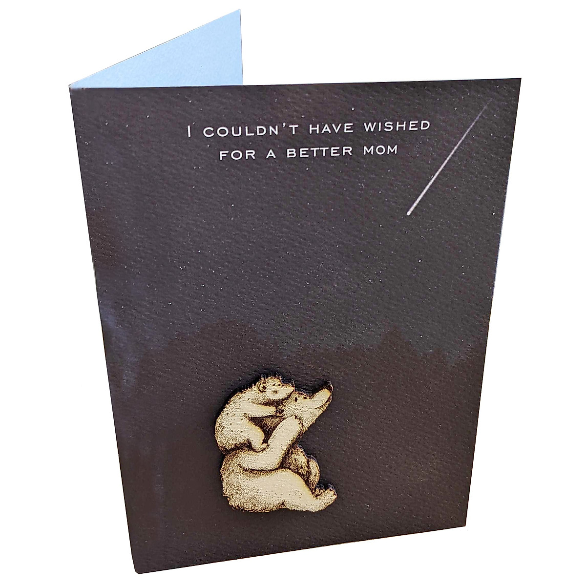 Woodland Mail Special Mothers Day Card or Mom Birthday Card with Wooden Bears