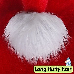 Christmas Hat Red Velvet Santa Hat Double-layer thickening Warm Comfort Unisex Holiday Xmas Hats for New Year Festive Party (Red Adults Santa Hat 1 PCS, Adults)