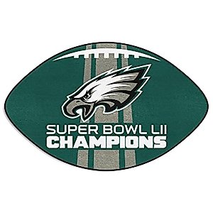 FANMATS 14519 Philadelphia Eagles Football Rug - 20.5in. x 32.5in. | Sports Fan Home Decor Rug and Tailgating Mat - Super Bowl LII Champions